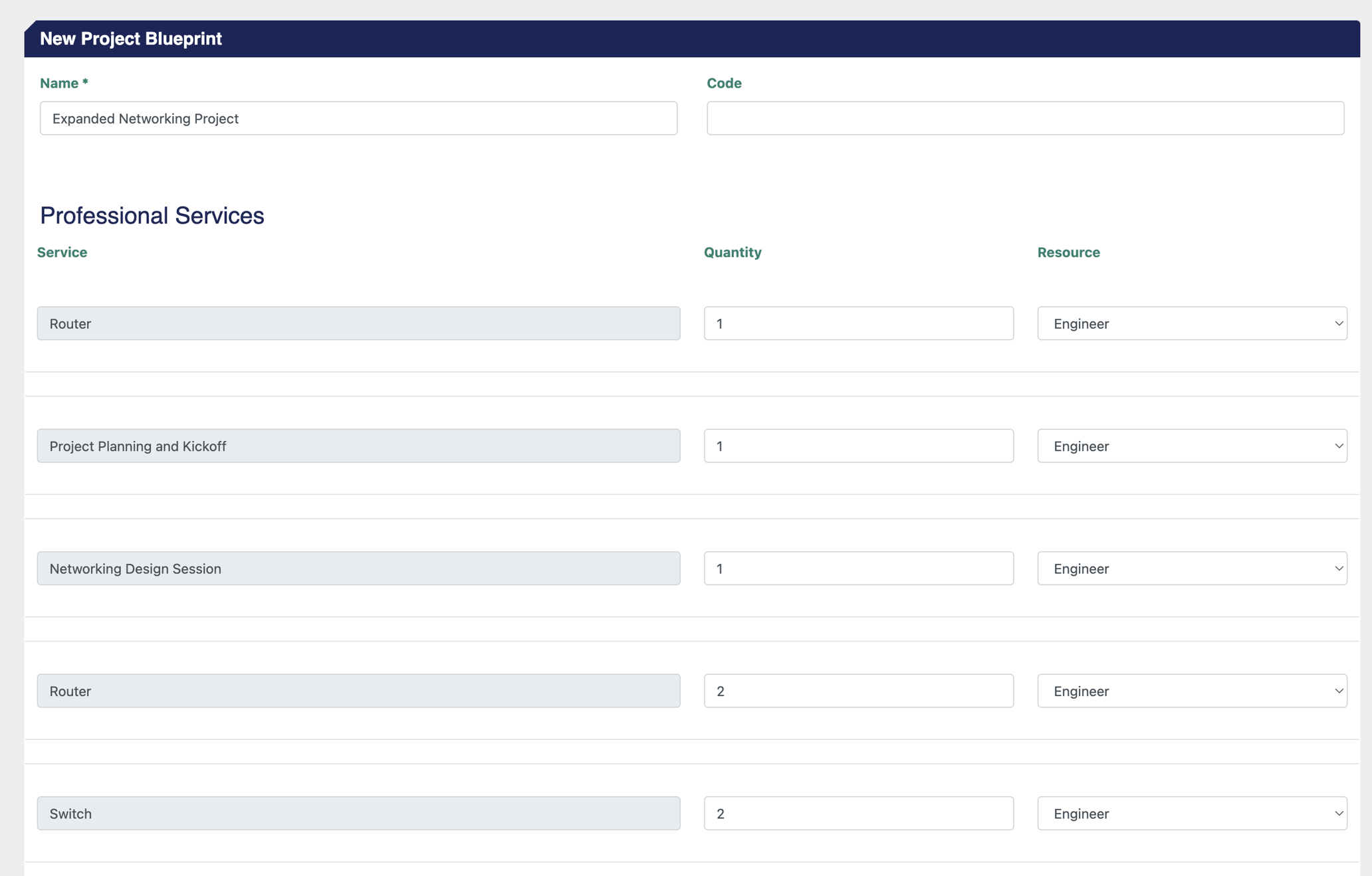 Create a Blueprint from a Project